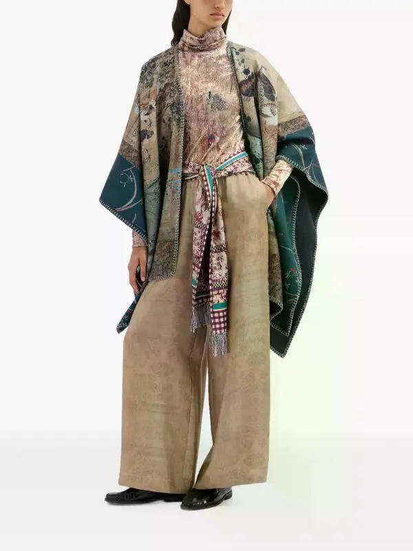 PIERRE-LOUIS MASCIA Aloe Silk Palazzo Pants
