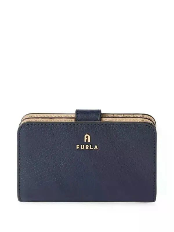 Furla Logo-plaque Pebbled-leather Wallet