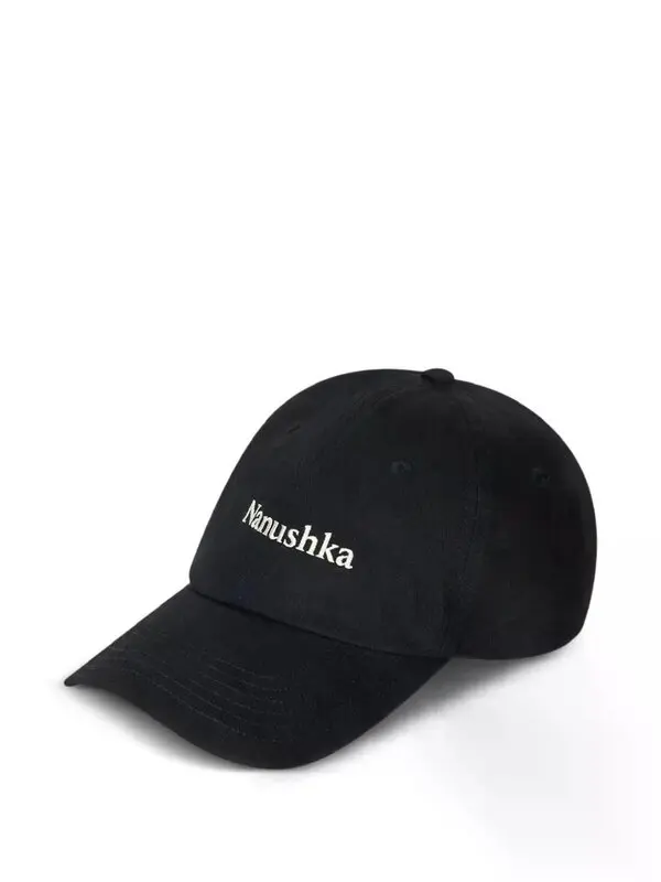 Nanushka Val Logo-embroidered Baseball Cap - Black