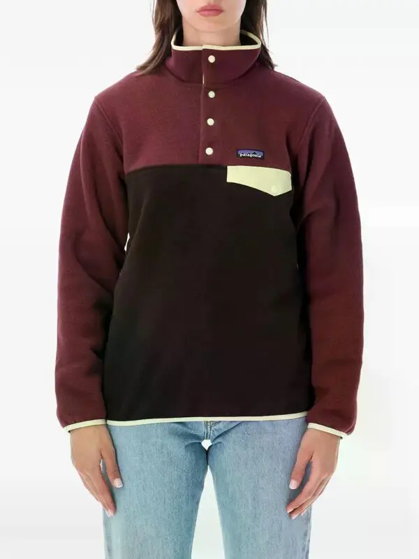 Patagonia Synchilla Snap-t Colour-block Sweatshirt - Brown