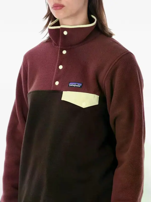 Patagonia Synchilla Snap-t Colour-block Sweatshirt - Brown