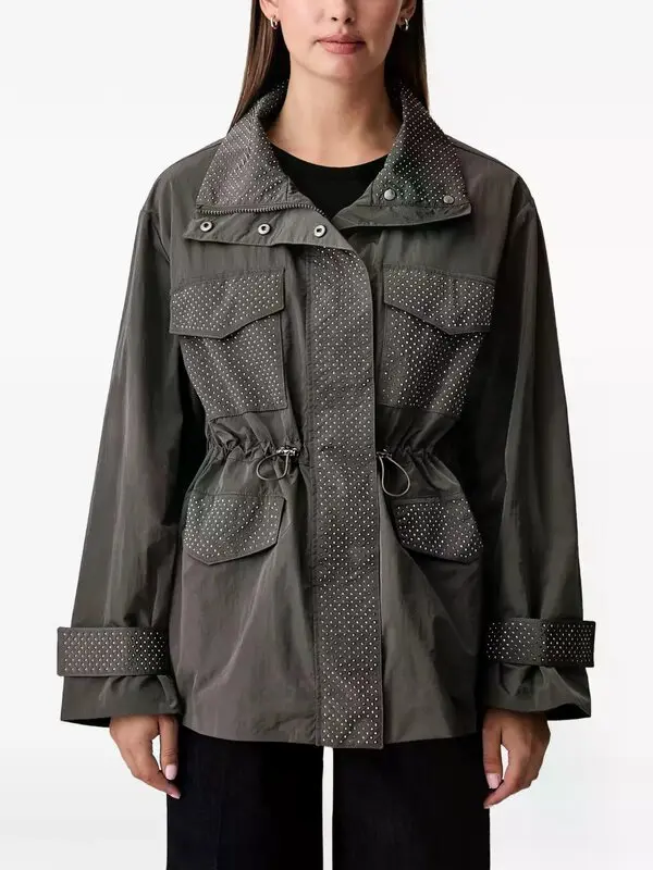 Joseph Ribkoff Stud-embellished Drawstring Jacket