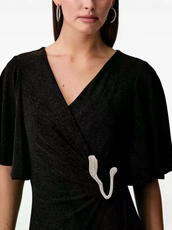Joseph Ribkoff Embellished Wrap-style Jumpsuit