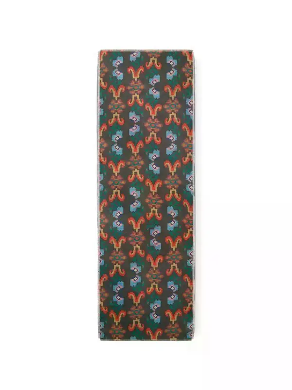 PIERRE-LOUIS MASCIA Fancy Geometric Floral-print Scarf