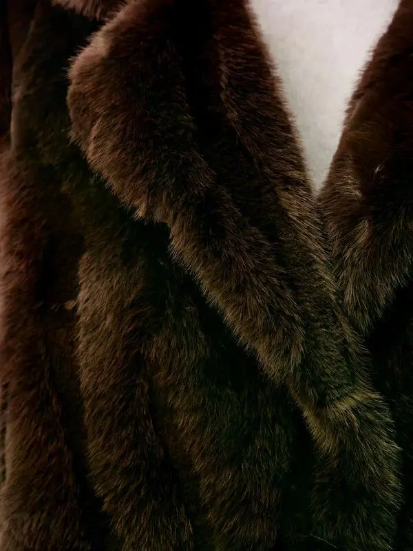 Joseph Ribkoff Faux-fur Notch-lapels Coat