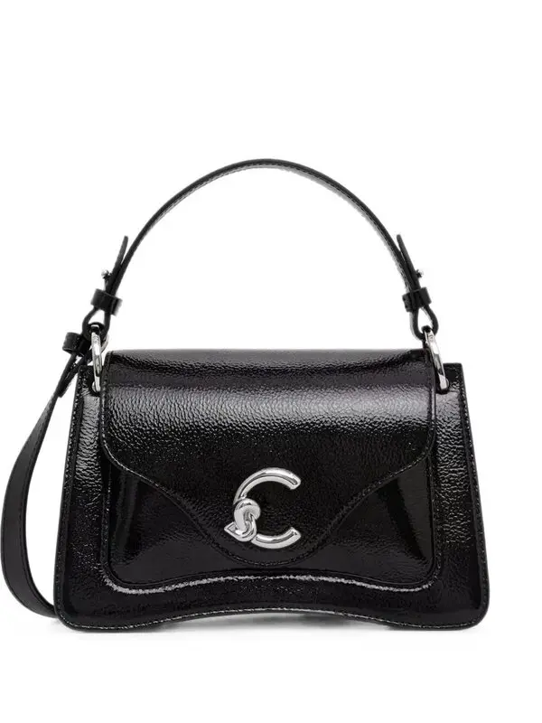 COCCINELLE C-logo Patent Leather Tote Bag