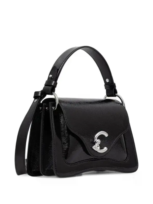 COCCINELLE C-logo Patent Leather Tote Bag