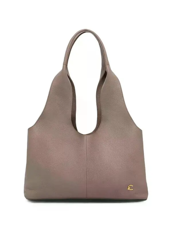COCCINELLE Grained Leather Tote Bag - Neutrals