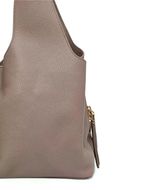 COCCINELLE Grained Leather Tote Bag