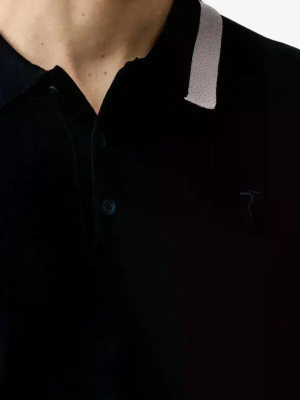 TRUSSARDI Contrast-collar Polo Shirt