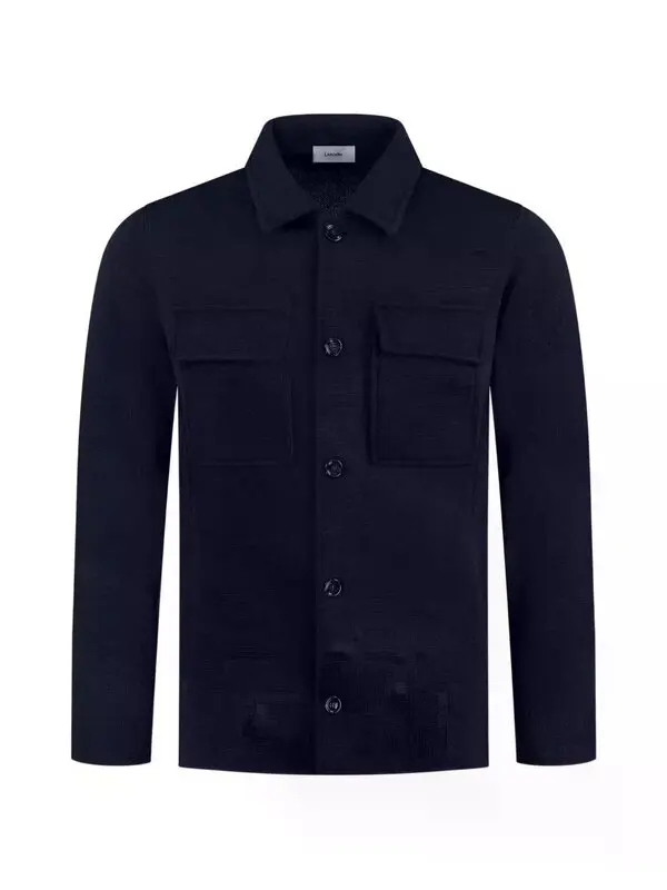 LARDINI Knitted-finish Button-up Cardigan
