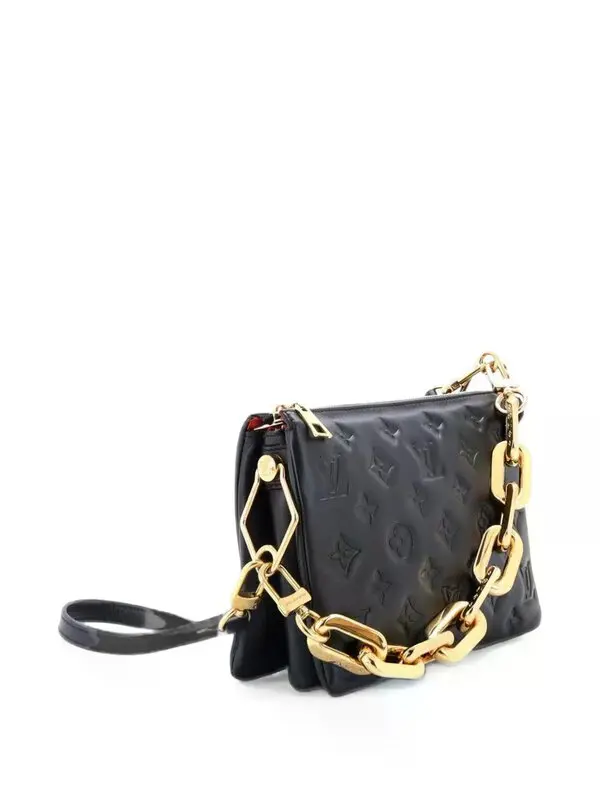 LOUIS VUITTON Coussin Bag Monogram Embossed Lambskin Bb Crossbody Bag