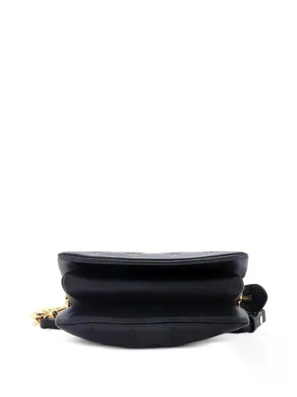 LOUIS VUITTON Coussin Monogram Embossed Lambskin Cross Body Bag - Black