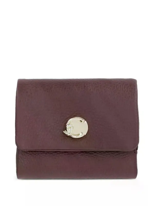 COCCINELLE Small C-me Softy Logo-plaque Leather Wallet - Purple