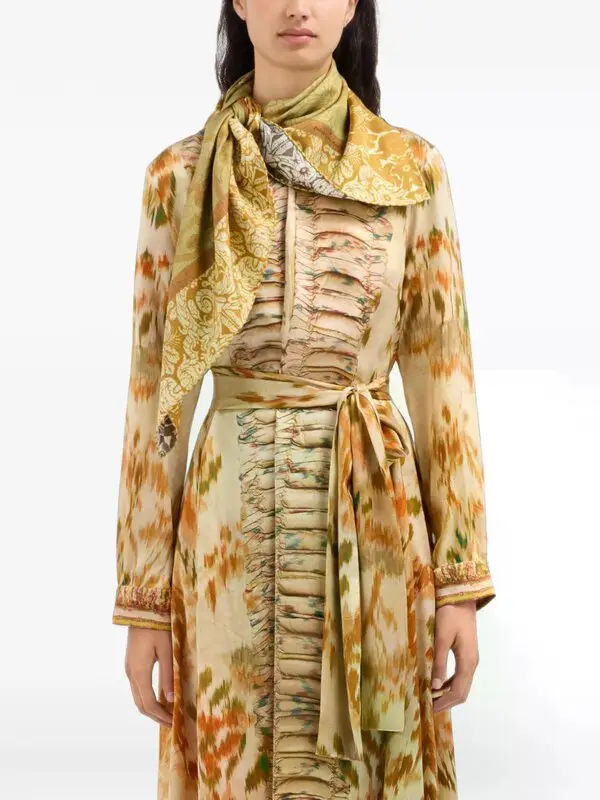 PIERRE-LOUIS MASCIA Cialda Baroque-pattern Silk Scarf