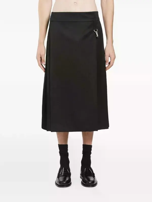 Simone Rocha Tailored Clip Kilt Midi Skirt