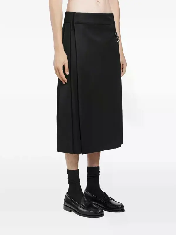 Simone Rocha Tailored Clip Kilt Midi Skirt