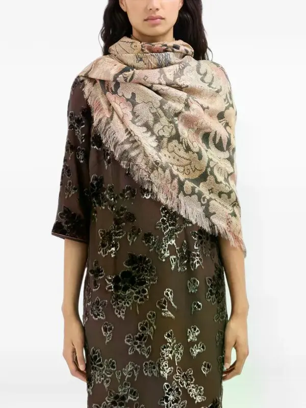 PIERRE-LOUIS MASCIA Aloeuw Fringe-trim Silk Scarf