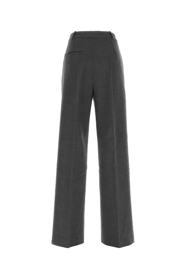 SELF-PORTRAIT Dark Grey Twill Pant