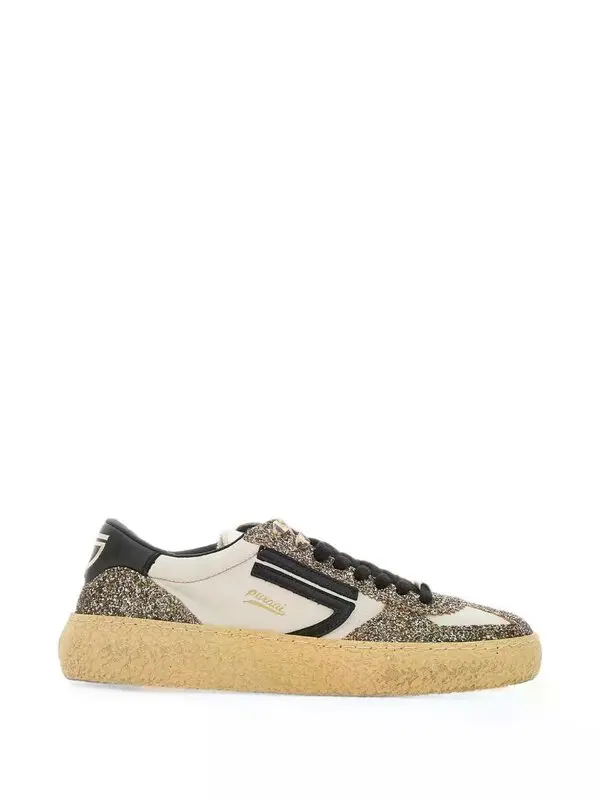 PURAAI 1.01 Vintage Glitter-detail Sneakers - White