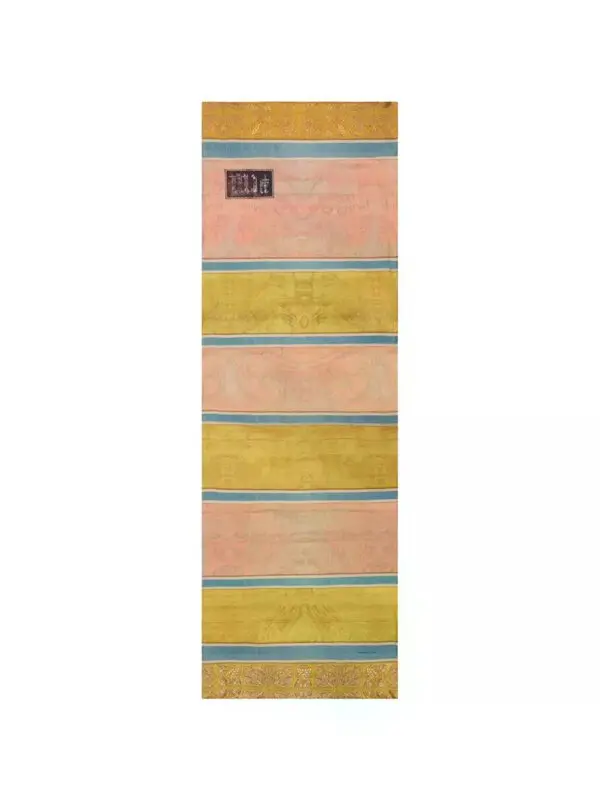 PIERRE-LOUIS MASCIA Aloewon Striped Patterned Scarf - Yellow