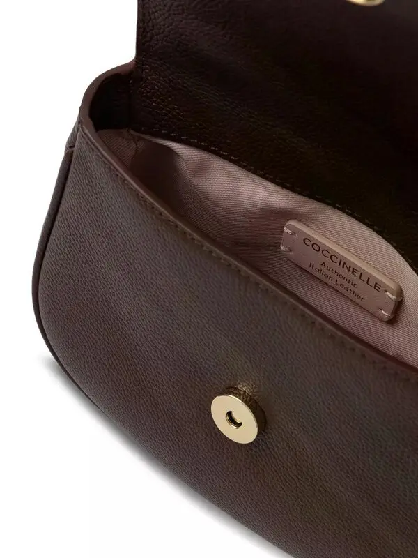 COCCINELLE Mini Mavery Grained-leather Tote Bag
