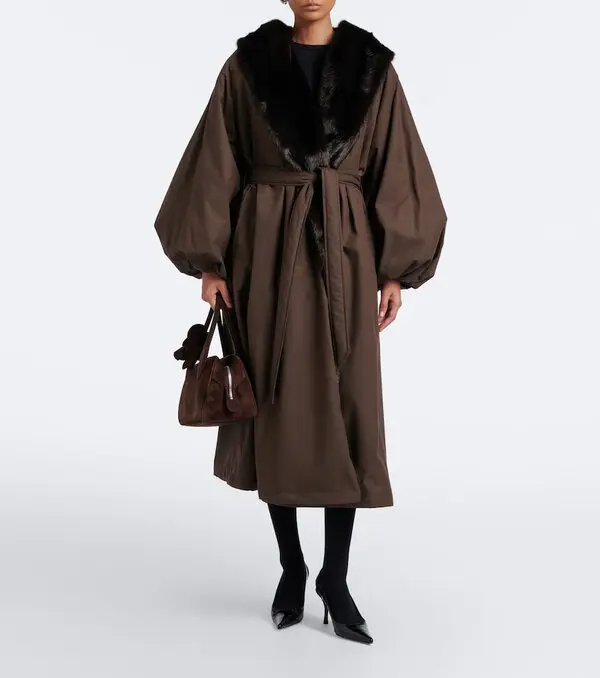 Magda Butrym Cotton Wrap Coat