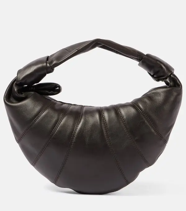LEMAIRE Fortune Croissant Mini Leather Top-handle Bag - Brown