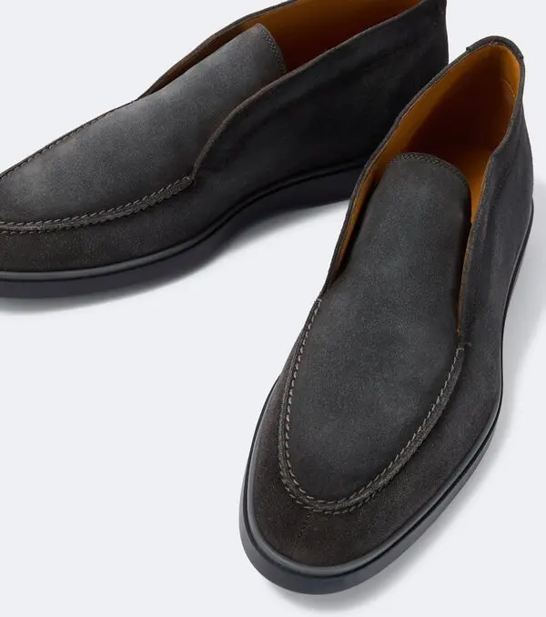 Magnanni Loda Suede Slip-on Shoes - Blue