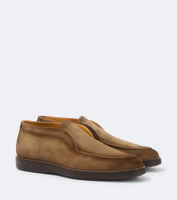 Magnanni Loda Suede Slip-on Shoes - Brown