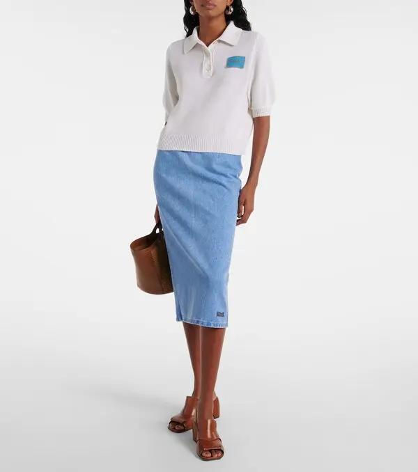 Marni Denim Midi Skirt