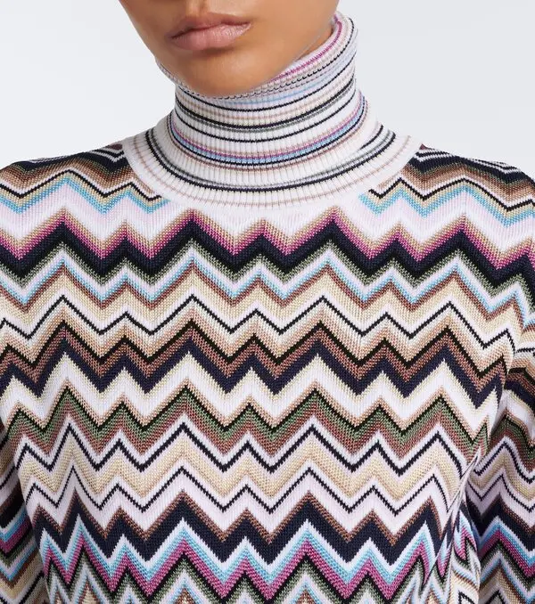 Missoni Zigzag Turtleneck Sweater