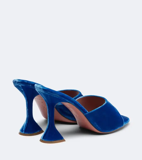 Amina Muaddi Lupita Velvet Mules