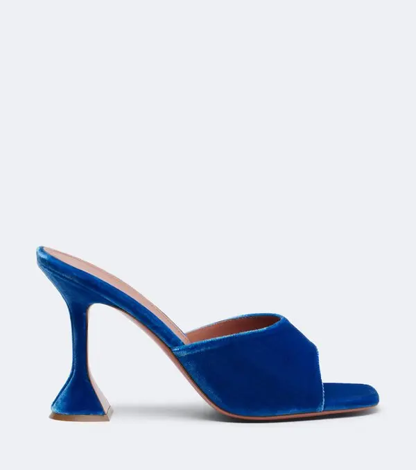 Amina Muaddi Lupita Velvet Mules