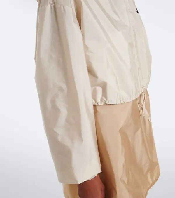 Miu Miu Cropped Hooded Shearling-trimmed Jacket