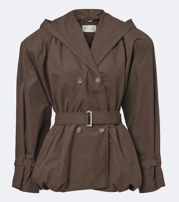 Magda Butrym Belted Hooded Cotton Jacket