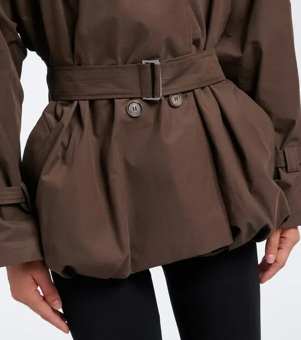 Magda Butrym Belted Hooded Cotton Jacket