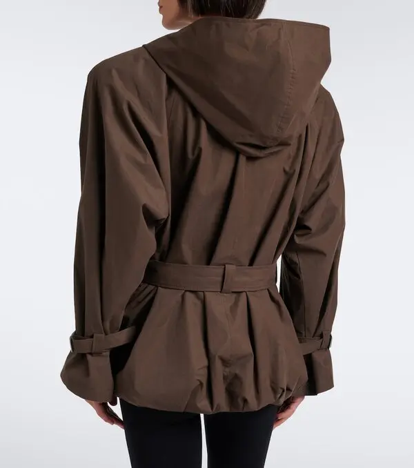 Magda Butrym Belted Hooded Cotton Jacket