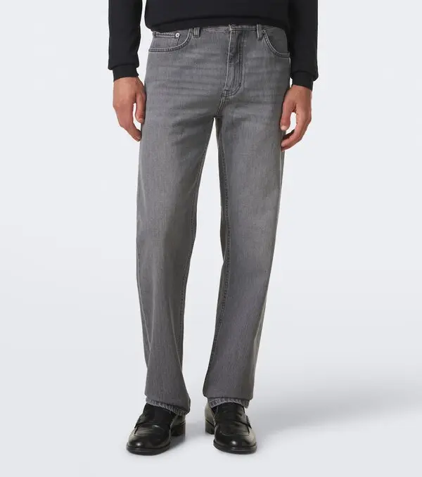 Zegna Faded Slim Jeans - Grey