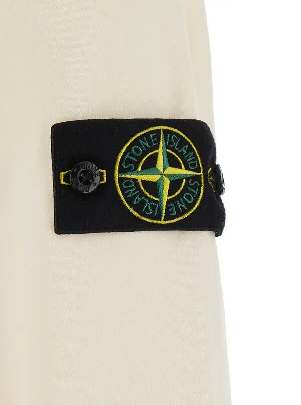 Stone Island Summer Sweatshirt With Crew Neck, Long Sleeves, Logo Patch