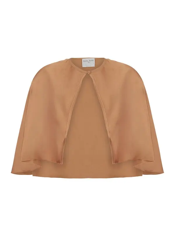 FORTE_FORTE Satin Envers Cape For