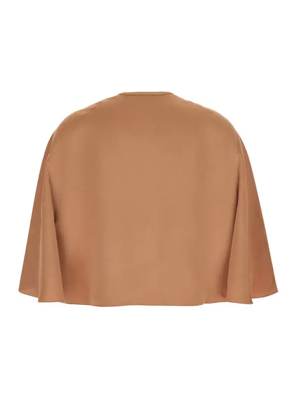 FORTE_FORTE Satin Envers Cape For