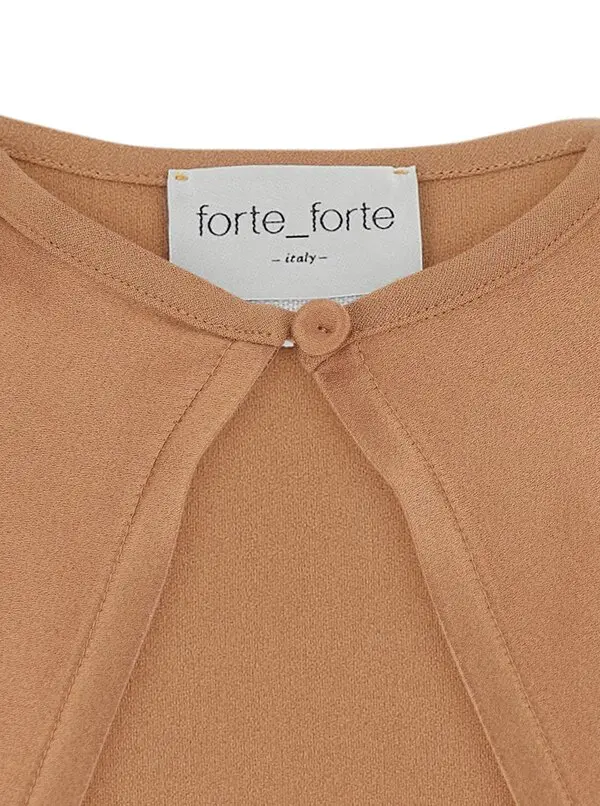 FORTE_FORTE Satin Envers Cape For