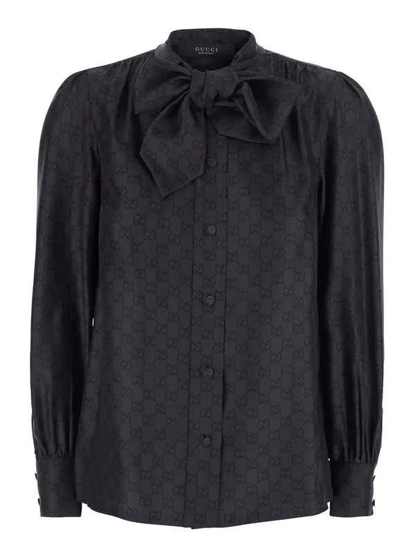 Gucci Original Gg On Twill Print Shirt