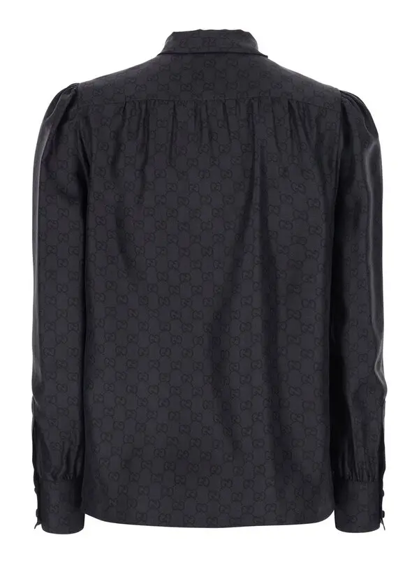 Gucci Original Gg On Twill Print Shirt