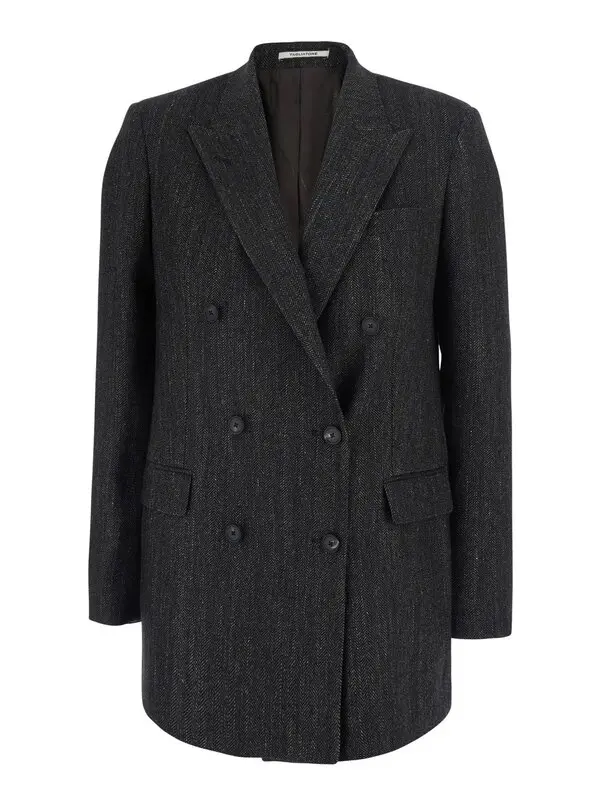 Tagliatore Jacket With Elegant Details In Tech Fabric