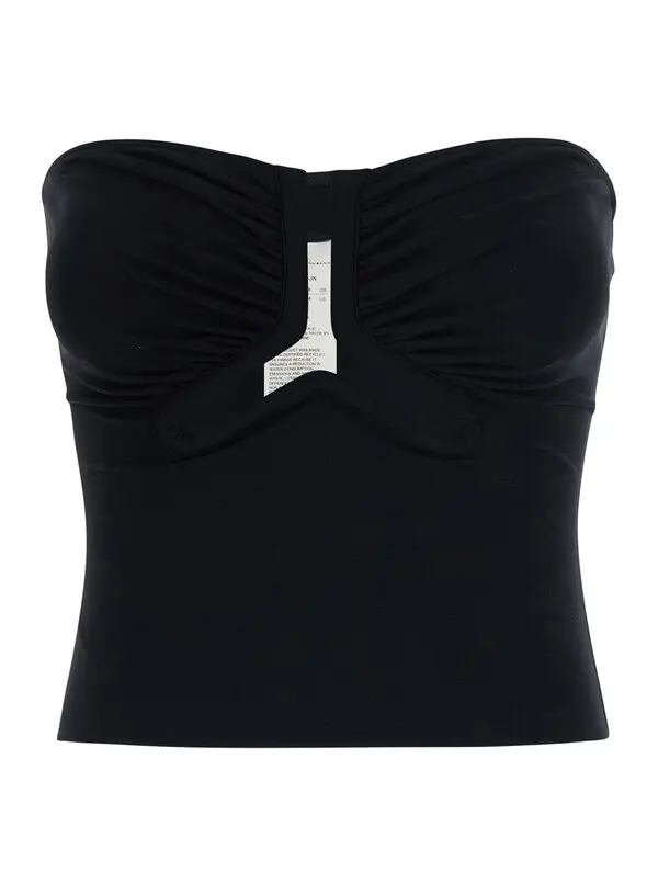 Rick Owens Alannah Bustier With Unique Details And Black Tech Fabric For - Multicolor