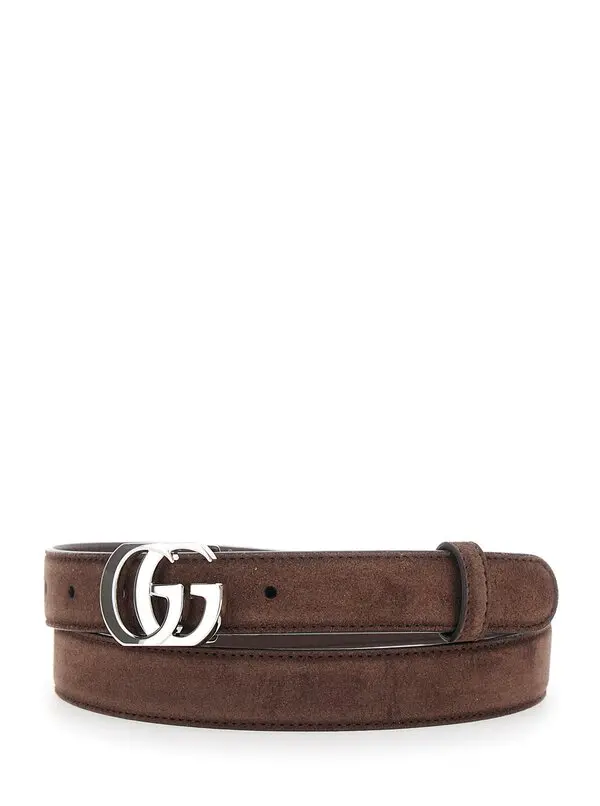 Gucci Suede Gg Belt