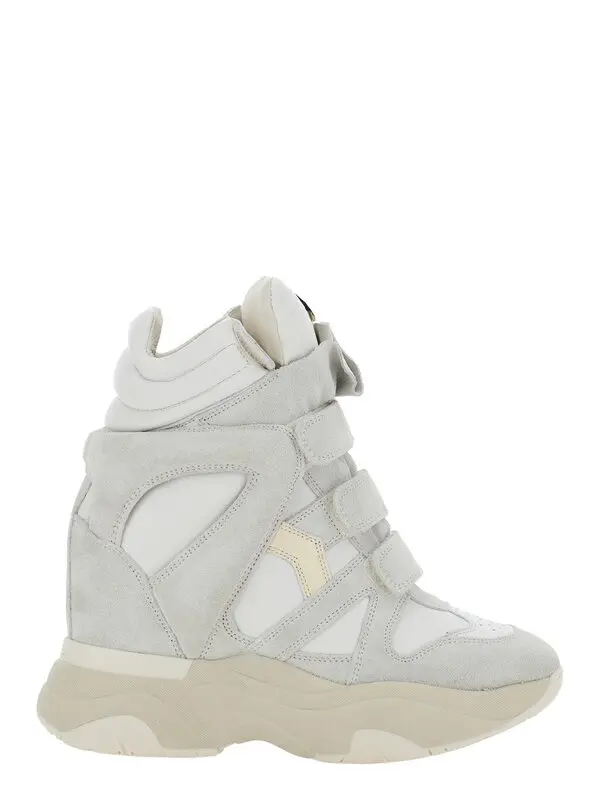 Isabel Marant Étoile Balskee-gz Sneakers With Rubber Sole And White Tech Fabric Upper For - Multicolor