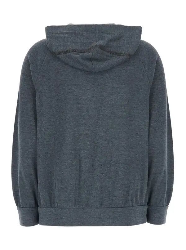 Brunello Cucinelli Blend Cotton Hooded Sweatshirt